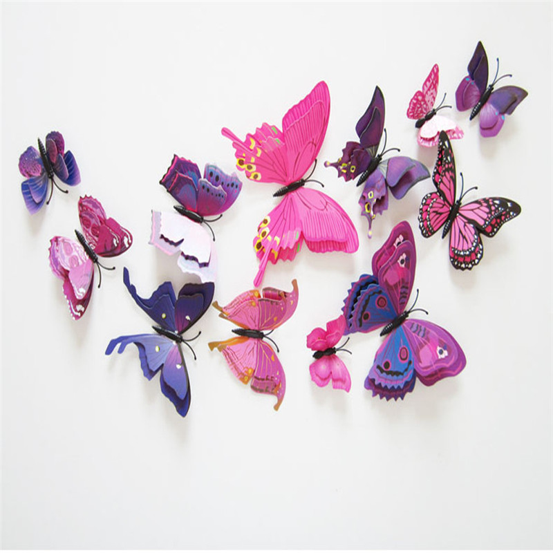 1Set 12 stks/pak Gordijn Home Decor Vlinder Vorm S... – Grandado