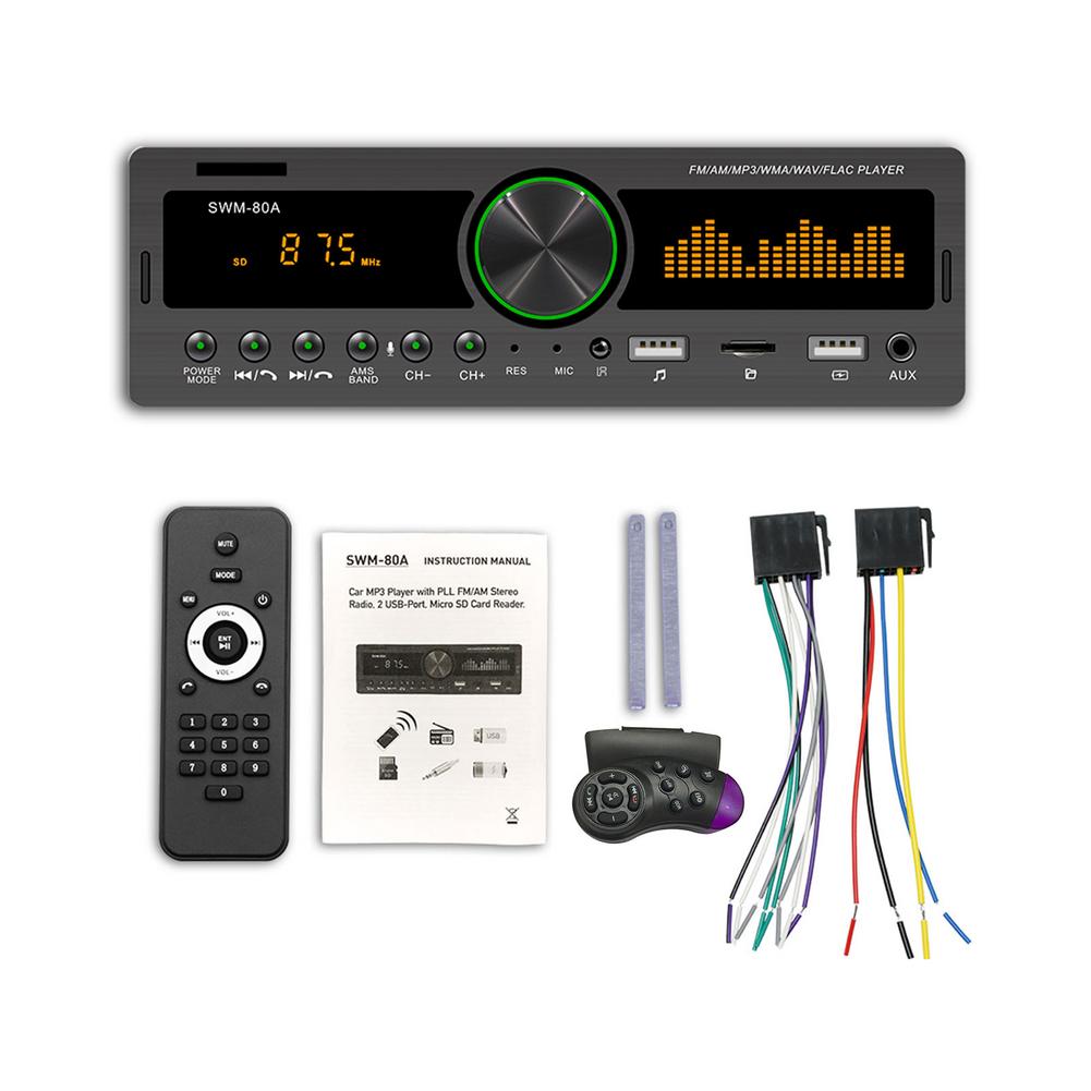 1 DIN Car Radio Car Audio FM Bluetooth MP3 Audio P... – Grandado