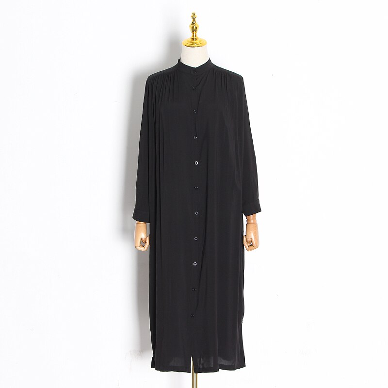 TWOTWINSTYLE Casual Side Split Shirt Tops Women Lo... – Grandado