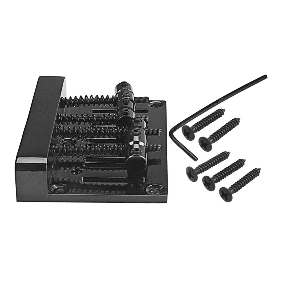 Black Four String Electric Bass Bridge W 4 Mountin... – Vicedeal