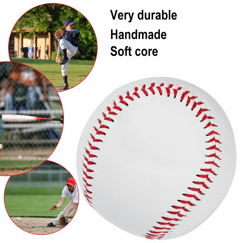 Handmade Baseballs PVC Upper Rubber Inner Soft Bas... – Vicedeal