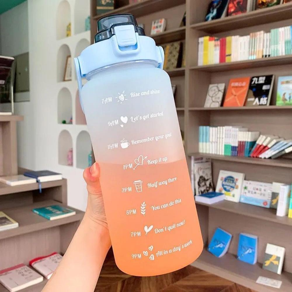 2L Water Bottle With Bounce Lid Timeline Reminder ... – Grandado