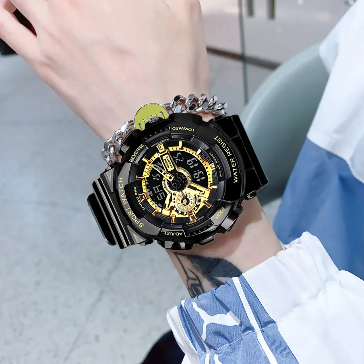 Multifunktion Ale Trend ige Herren uhr Wecker Spor... – Grandado