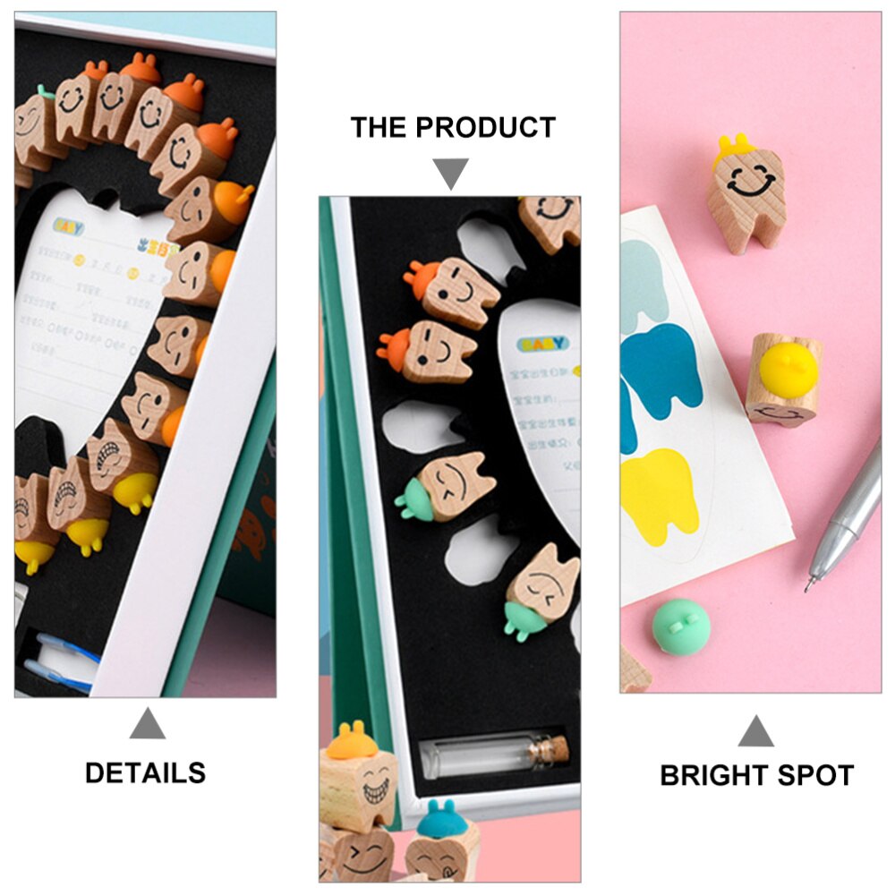 1 Set of Wooden Baby Deciduous Tooth Box Baby Toot... – Grandado