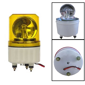 LTE-1081 DC12/24V/AC220V Incandcent Rotary Warning... – Grandado