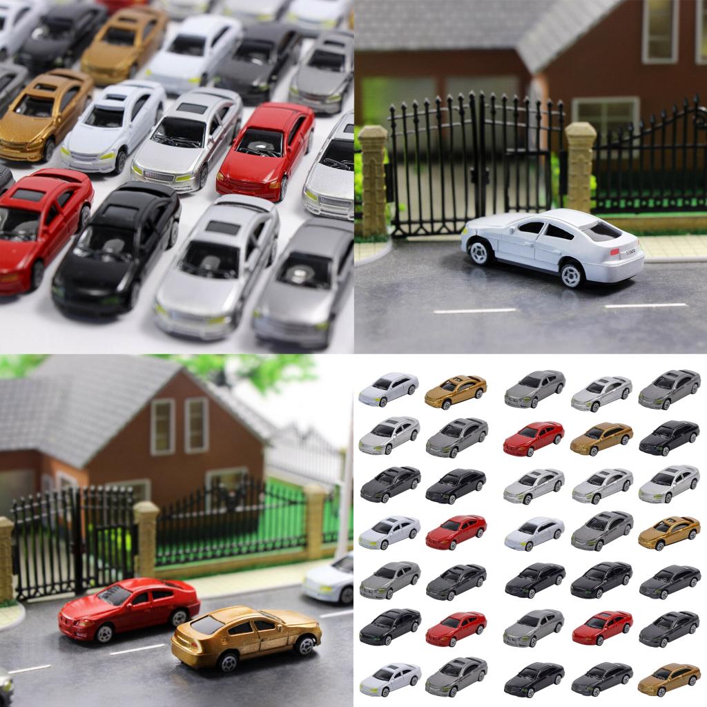 50pcs HO Scale Model Car 1:87 Building Train Scene... – Grandado
