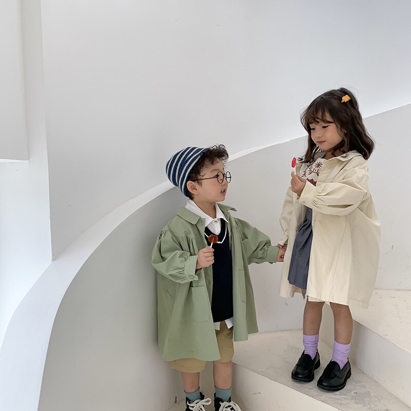 Koreal style Spring autumn loose doll coats for gi... – Grandado