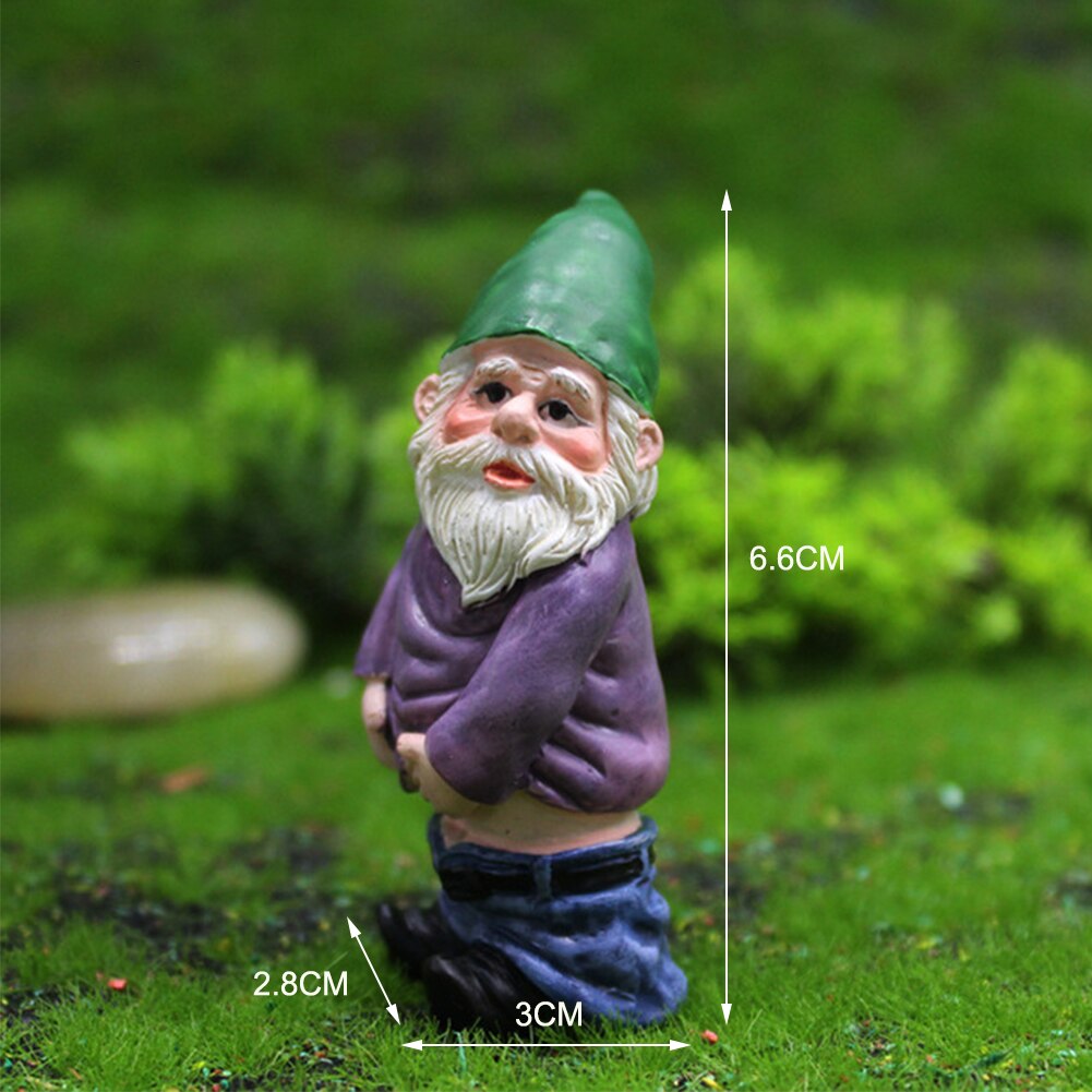 1Pcs Mini Dronken Gnome Dwergen Grappig Hars Stand... – Grandado