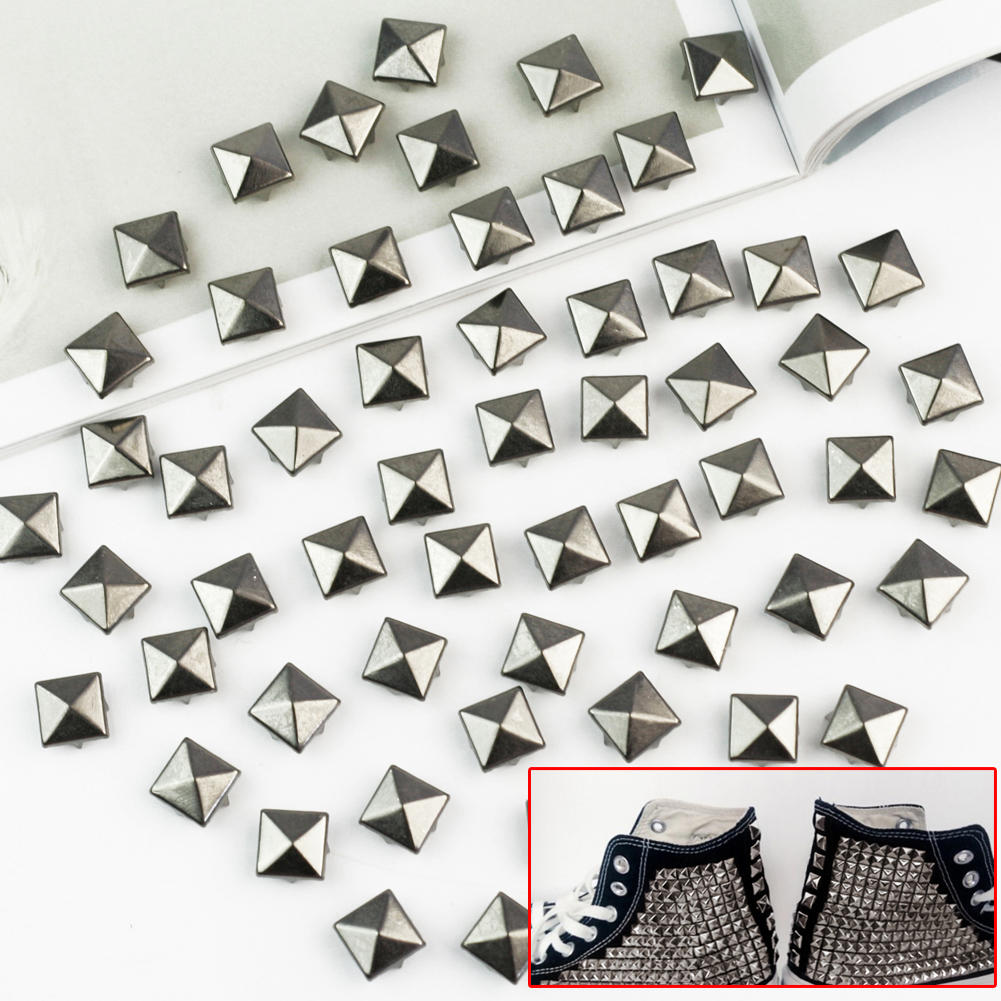 100pcs/Lot 10mm Pyramid Studs Spots Punk Nailheads... – Grandado