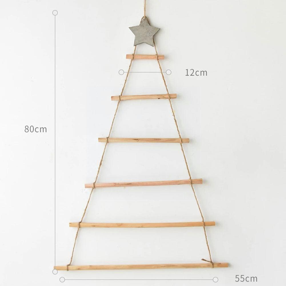 DIY Wooden Wall Hanging Christmas Tree Wooden Wall Grandado DIY Wooden Wall Hanging Christmas Tree Wooden Wall Grandado