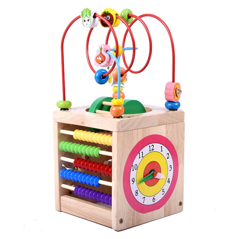 Multi-Function 6 In 1 Wooden Math Around Bead Maze... – Vicedeal