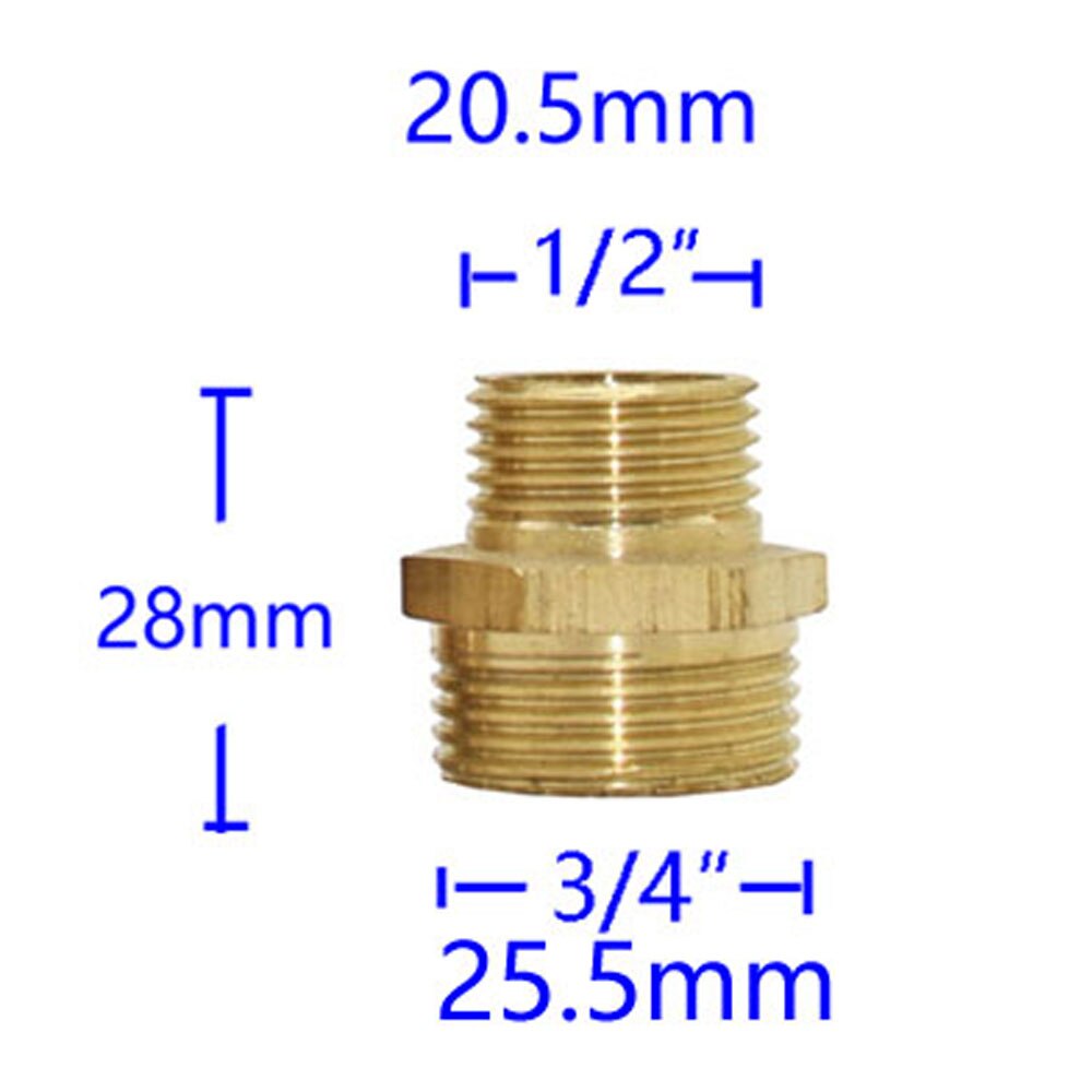 Messing 1 "3/4" Om 1/2 "Naar 1/4&qu... – Vicedeal