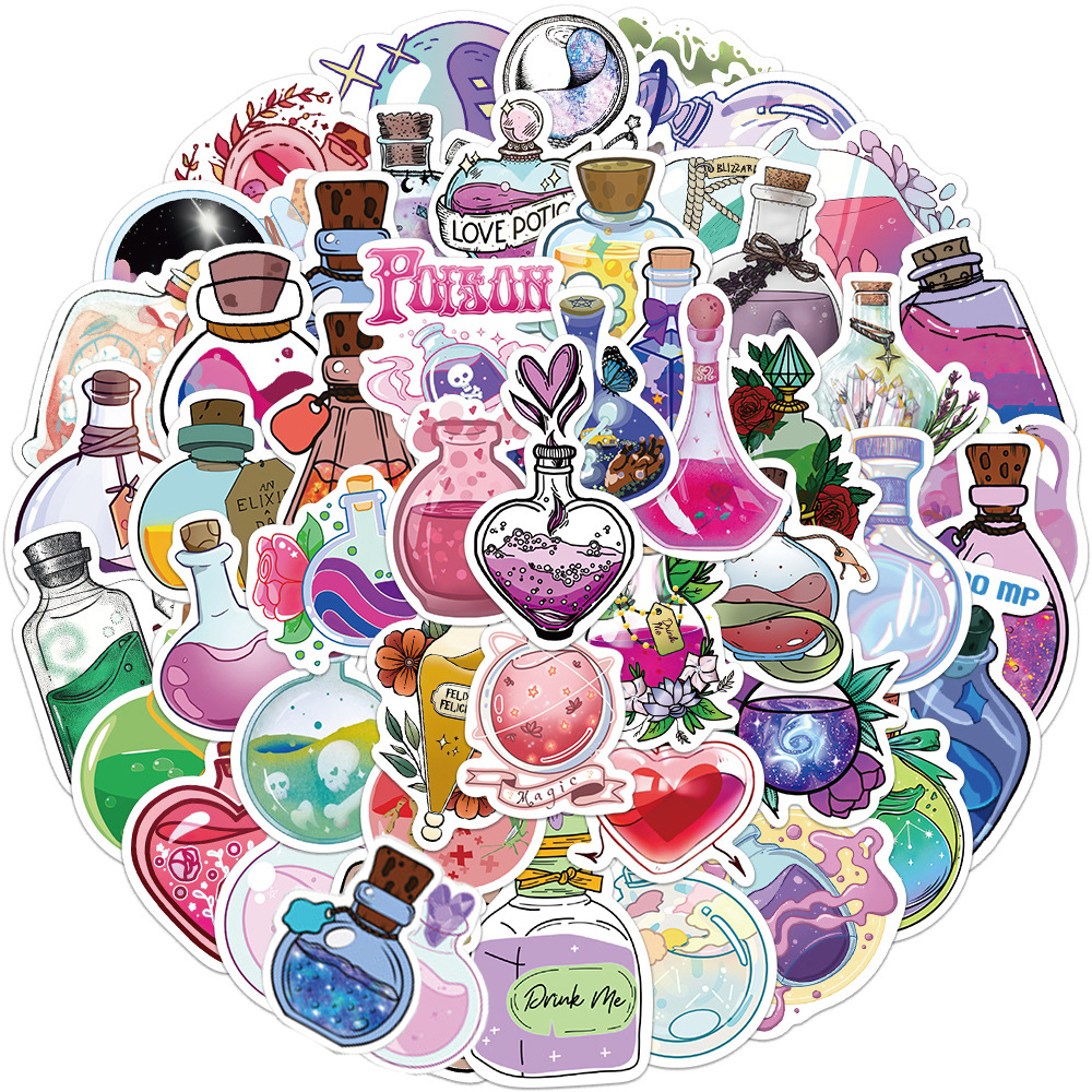 10/30/50pcs Cute Cartoon Magic Potion Aesthetic St... – Grandado