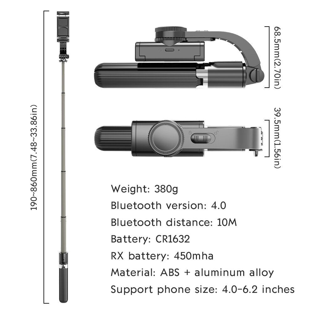 Stabilizer Smart Chip Anti-shake Sleek Foldable Tr... – Grandado