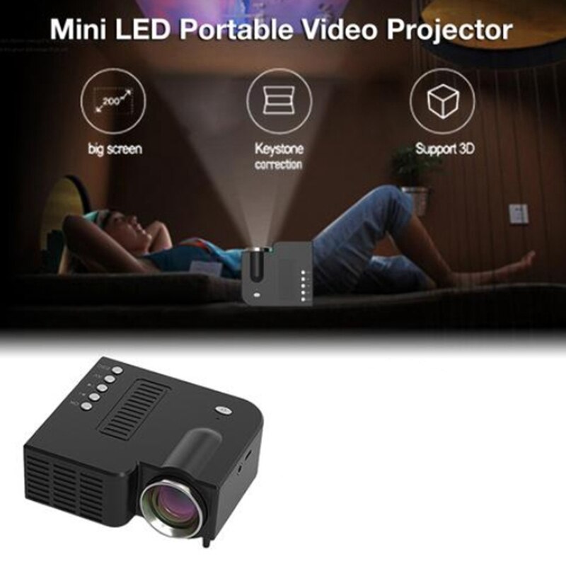 UC28C Mini Projektor Video Projektor Heimkino Kino... – Vicedeal