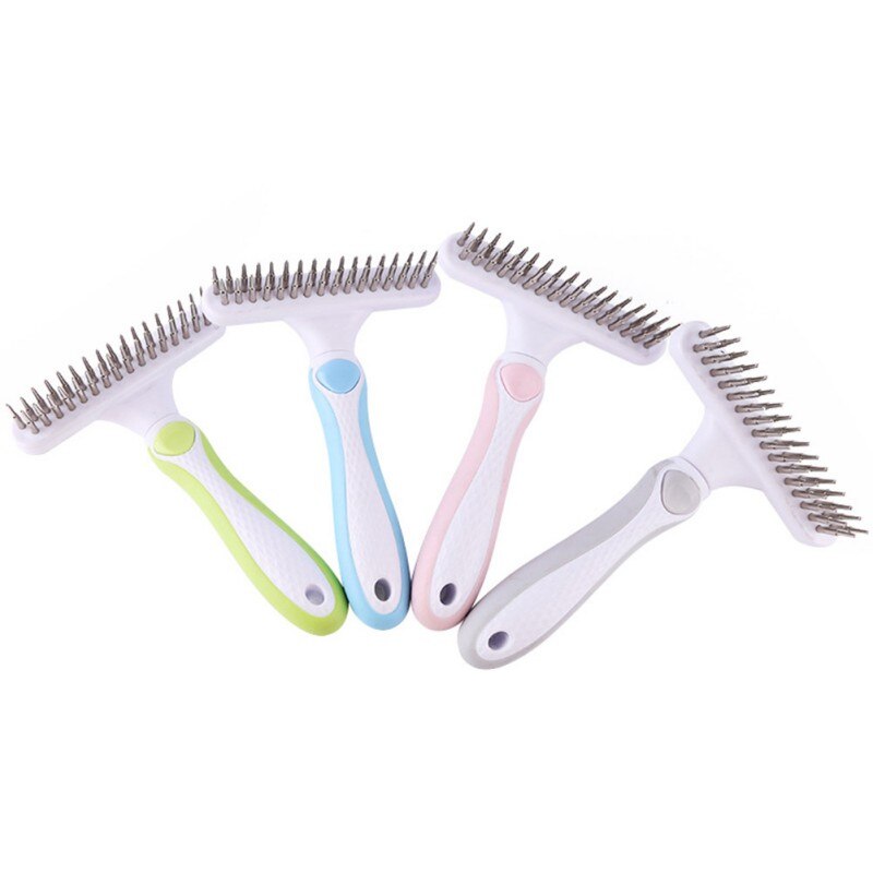 Pet Comb Rake Comb Grooming Brush Deshedding Tool ... – Grandado