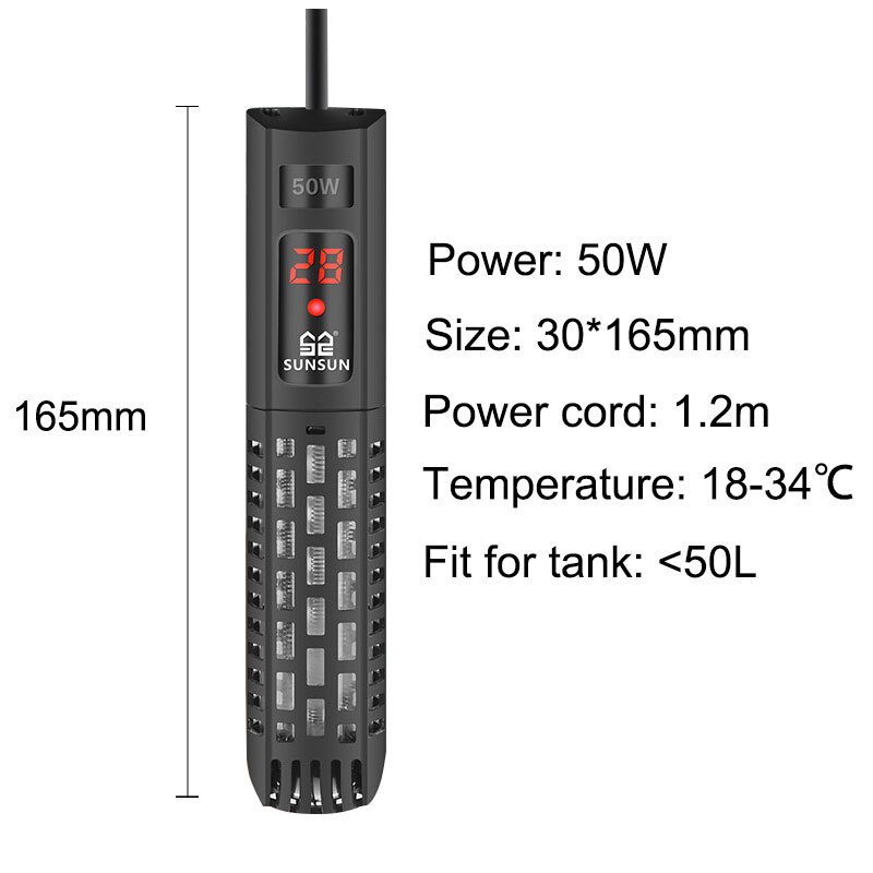 Aquarium Heater Submersible Fish Tank LCD Display ... – Vicedeal