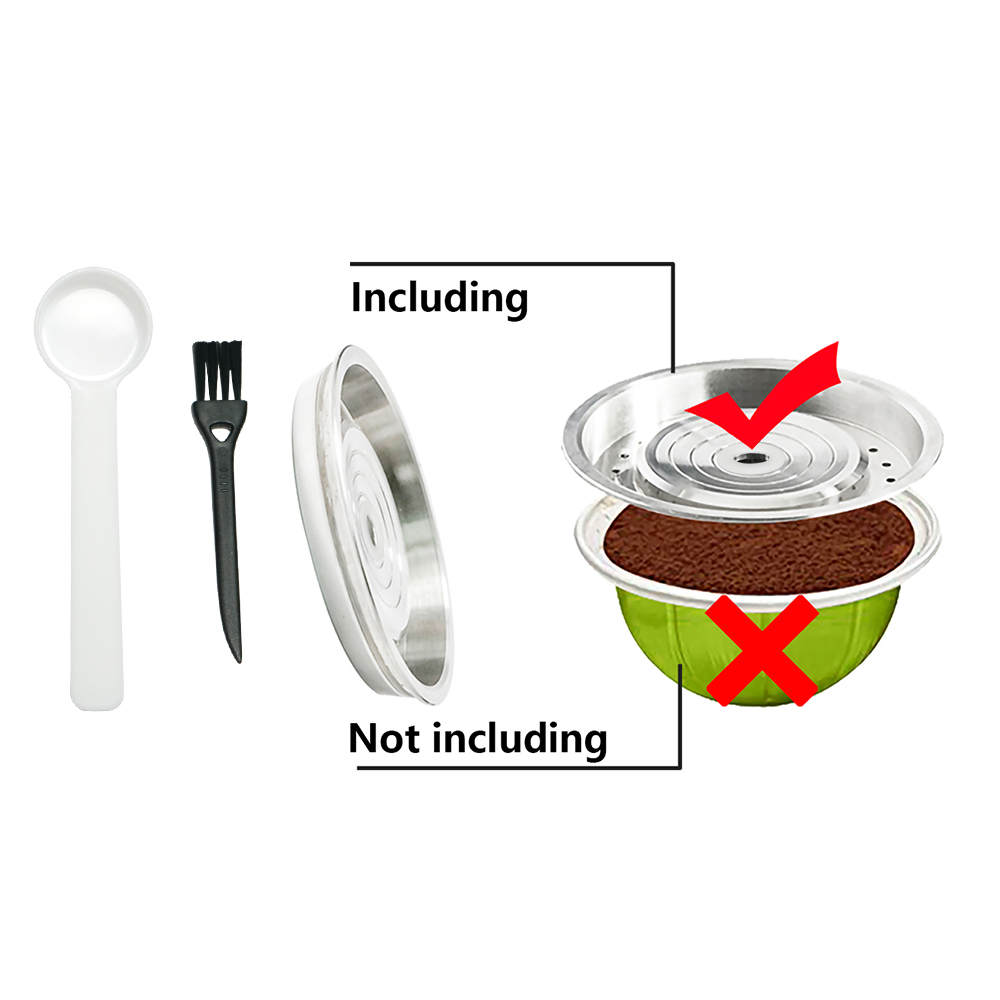Reusable Stainless Steel Coffee Capsule Lids Empty... – Grandado