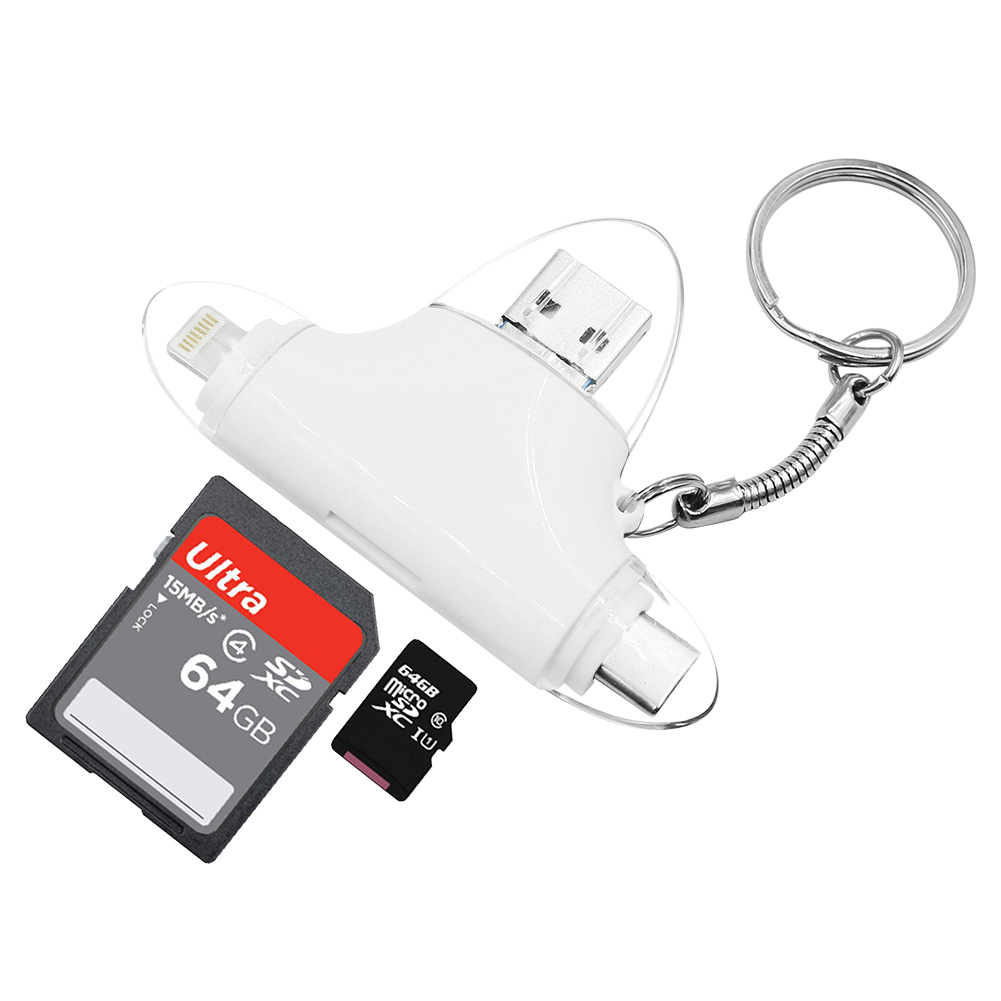 BRU SD Card Reader Memory Micro Sd Adapter 4in1 OT... – Vicedeal