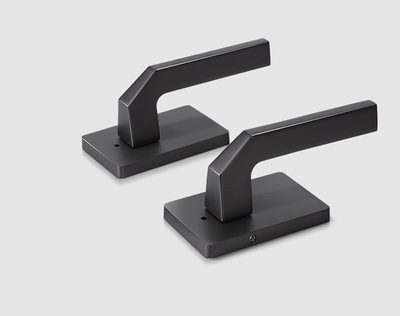 Super high texture,Black gray bathroom door handle... – Vicedeal