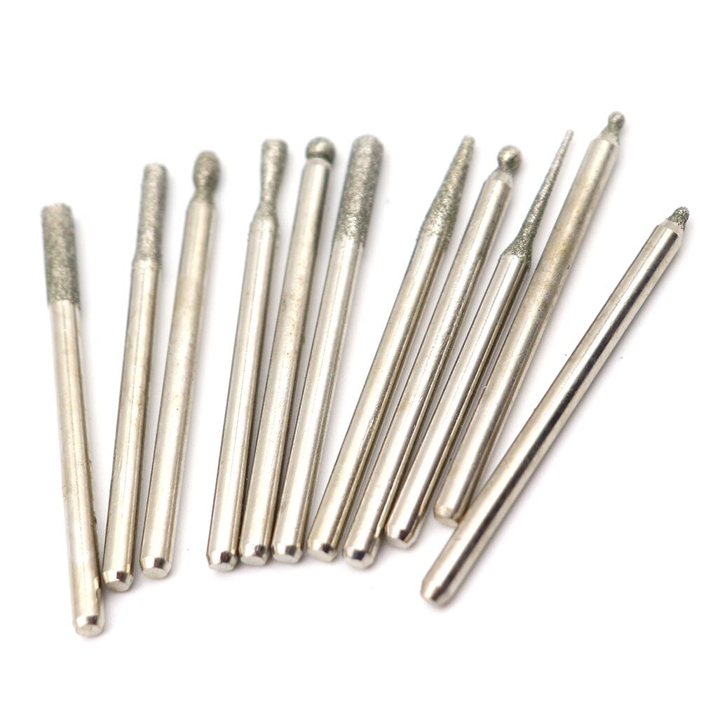 30 Pcs/set Diamond Point Burr Bits Drill Head Drem... – Vicedeal