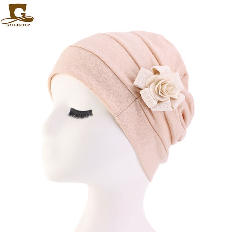 Women Large flower Chemotherapy Cap Ruffle Cancer ... – Grandado