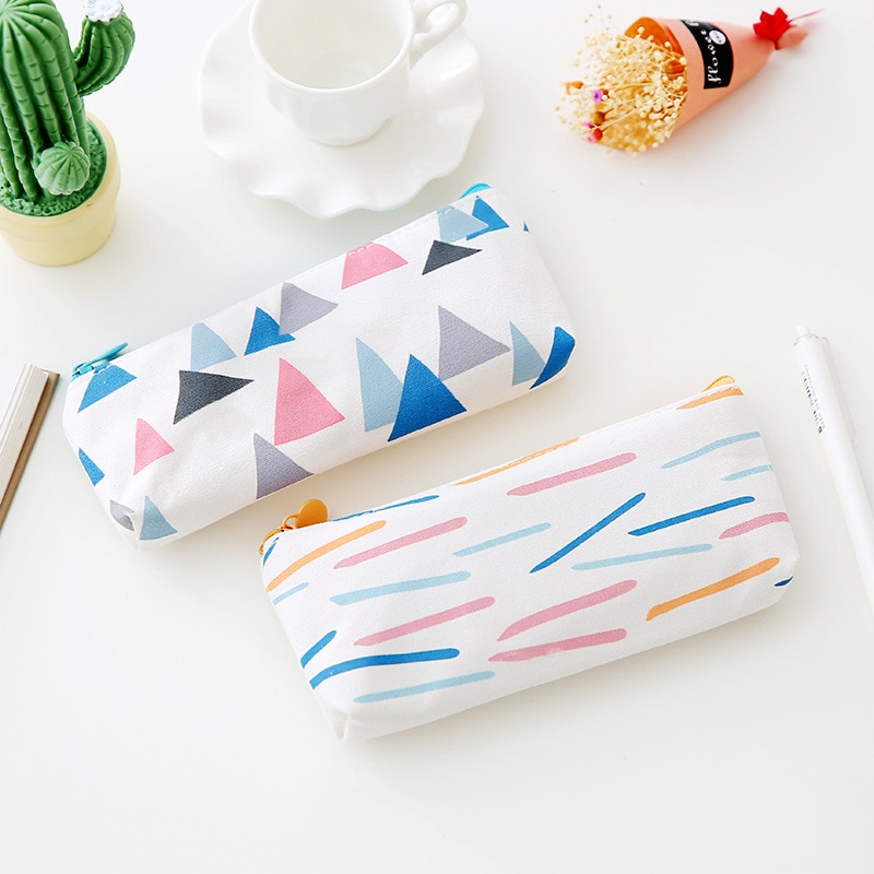 Abstract landscape pencil case cute canvas school ... – Grandado
