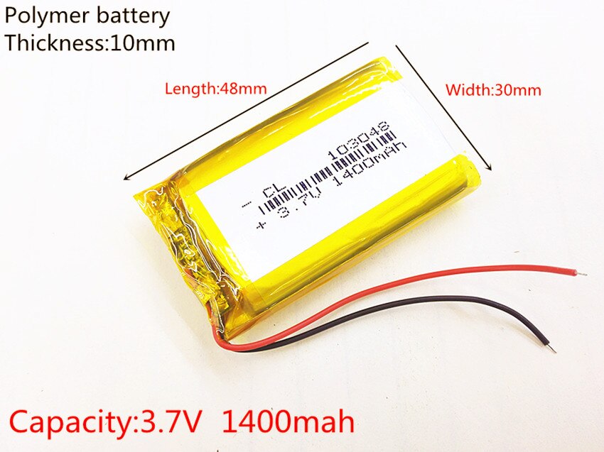 SD 3.7V 1400mAh 103048 Lithium Polymer LiPo Rechar... – Vicedeal