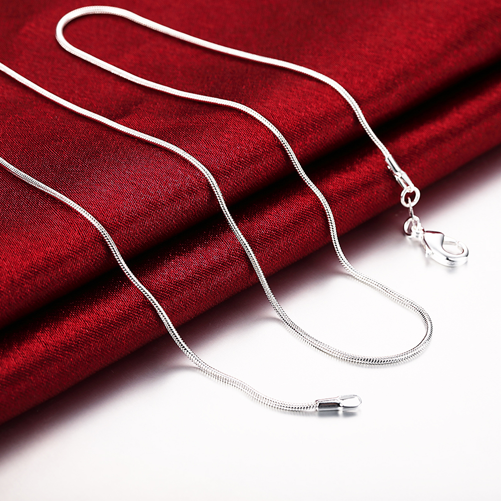 10Pcs 925 Sterling Zilver 1Mm Snake Chain Ketting ... – Vicedeal