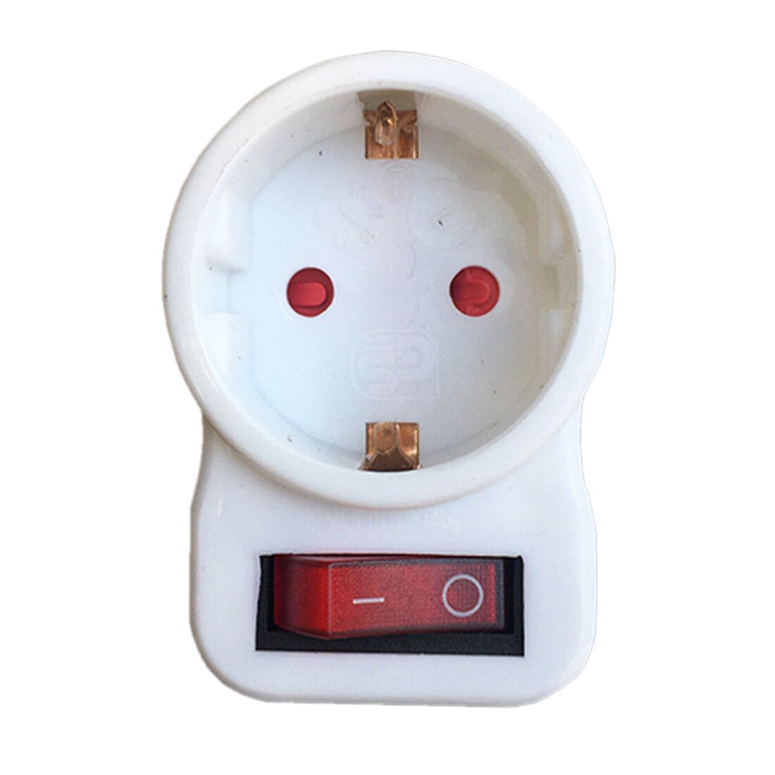 With Switch Neon Indicator 16A Travel Plugs EU Sta... – Grandado