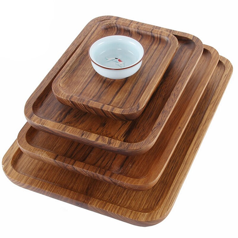 Rectangle Zebra Wooden Tray Home Food Fruits Stora... – Grandado