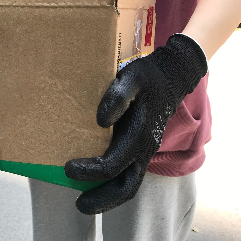 12 Pairs of safety coated work gloves, PU gloves a... – Vicedeal