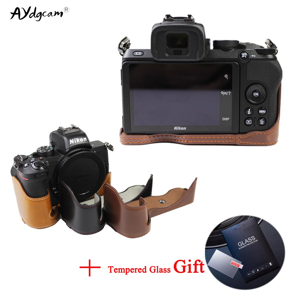 Pu Lederen Nikon Z50 Camera Case Z-Fc Camera Tas V... – Vicedeal