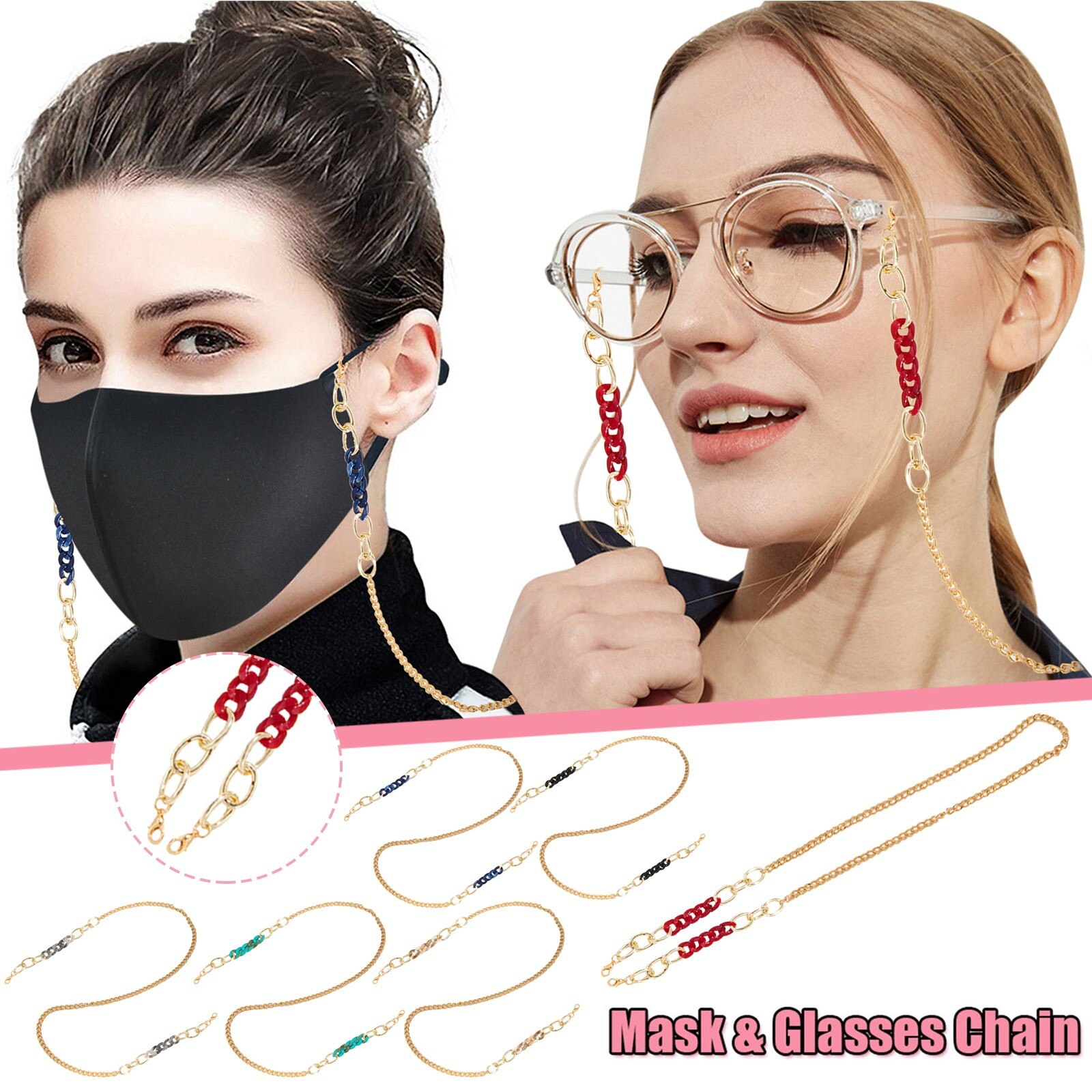 Acrylic Mask Hanging Rope Face Mask Lanyard Storag... – Grandado