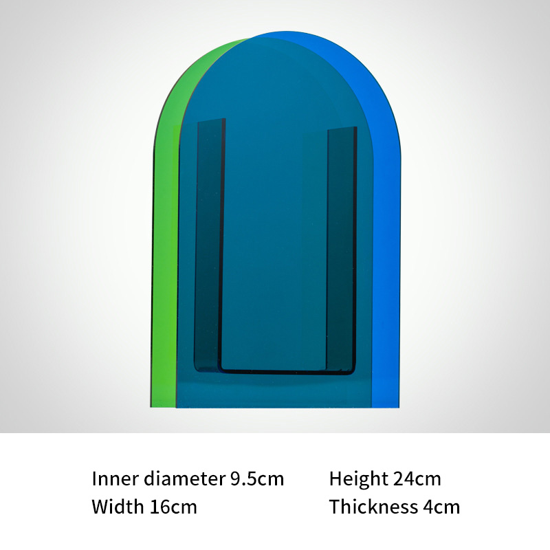 Rainbow Color Clear Acrylic Vases Iridescent Vase ... – Grandado