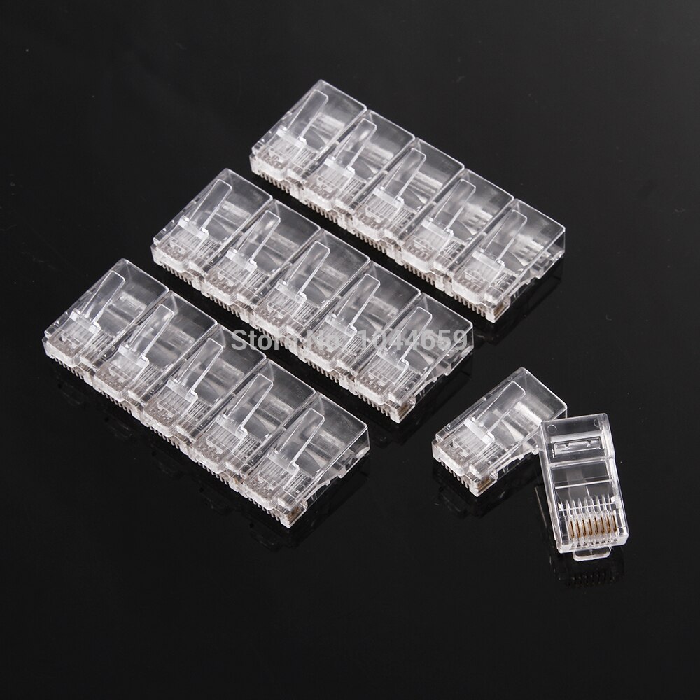 Vergulde RJ45 Netwerk Kabels Modulaire Plug Cat5 O... – Grandado