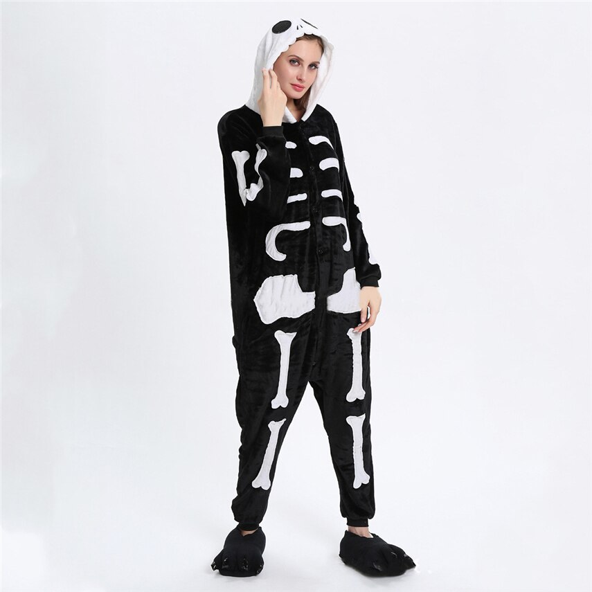 Skeleton Robes Jumpsuit Sleepwear Cosplay Costume ... – Grandado