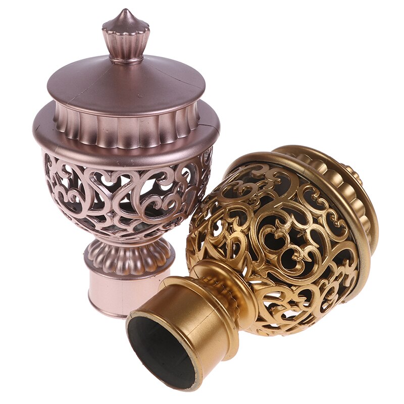 2Pcs Curtain Rod Cap Finials 66 x 115mm Plastic Vi... – Grandado