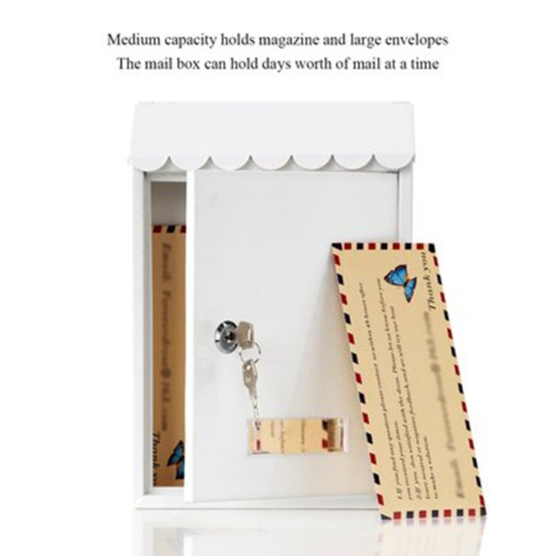 ALWASYME Wall Mounted Mailbox Vertical Locking Mai... – Grandado