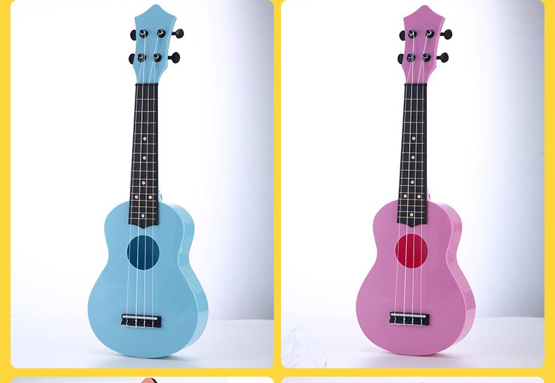 21-inches Wooden Ukulele DIY White Musical Instrum... – Grandado