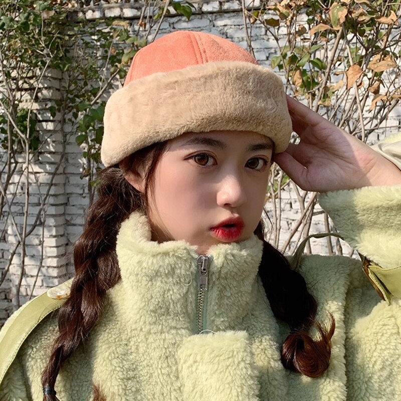 Winter Warm Suede Velvet Beanie Hip Hop Hat Solid ... – Grandado