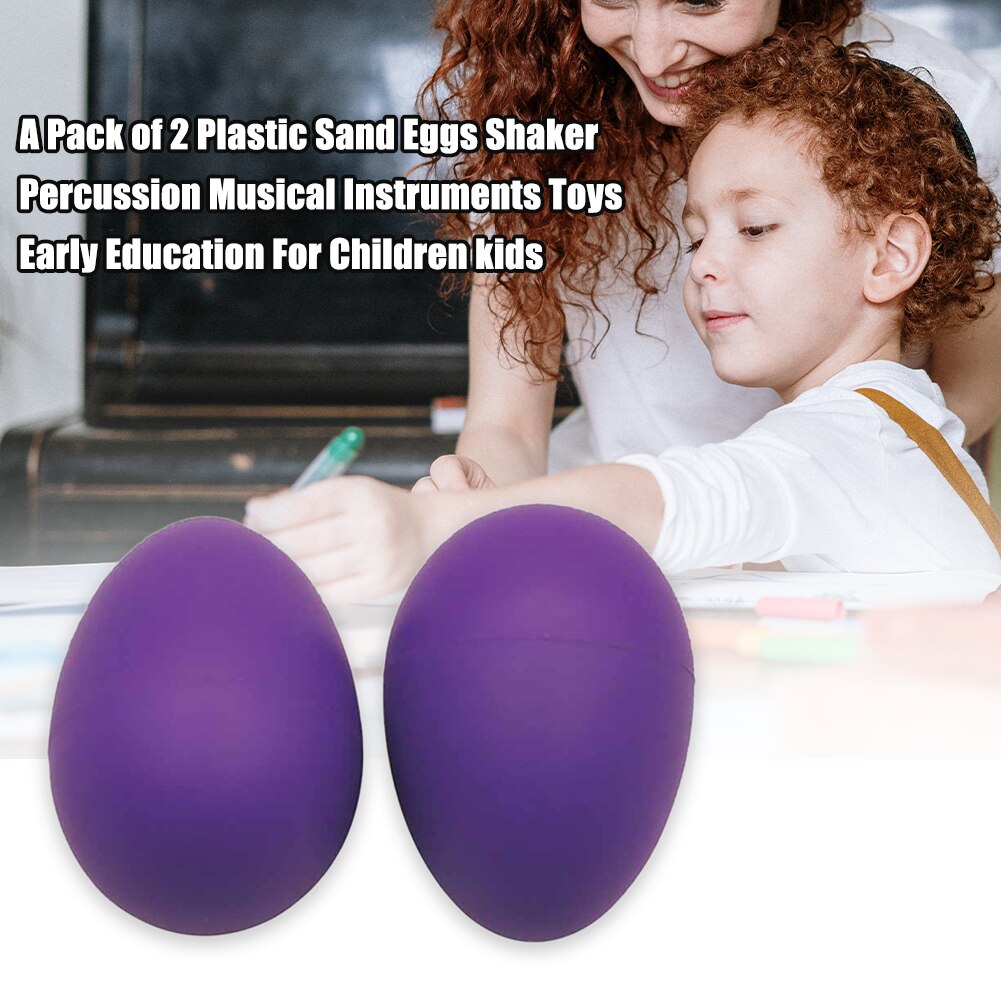 Colorful Plastic Sand Eggs Musical Instruments Ear... – Grandado