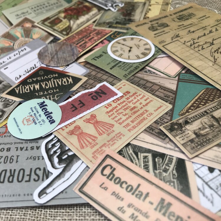 53Pcsvintage Zwavelzuur Papier Stickers Engels Bil... – Grandado
