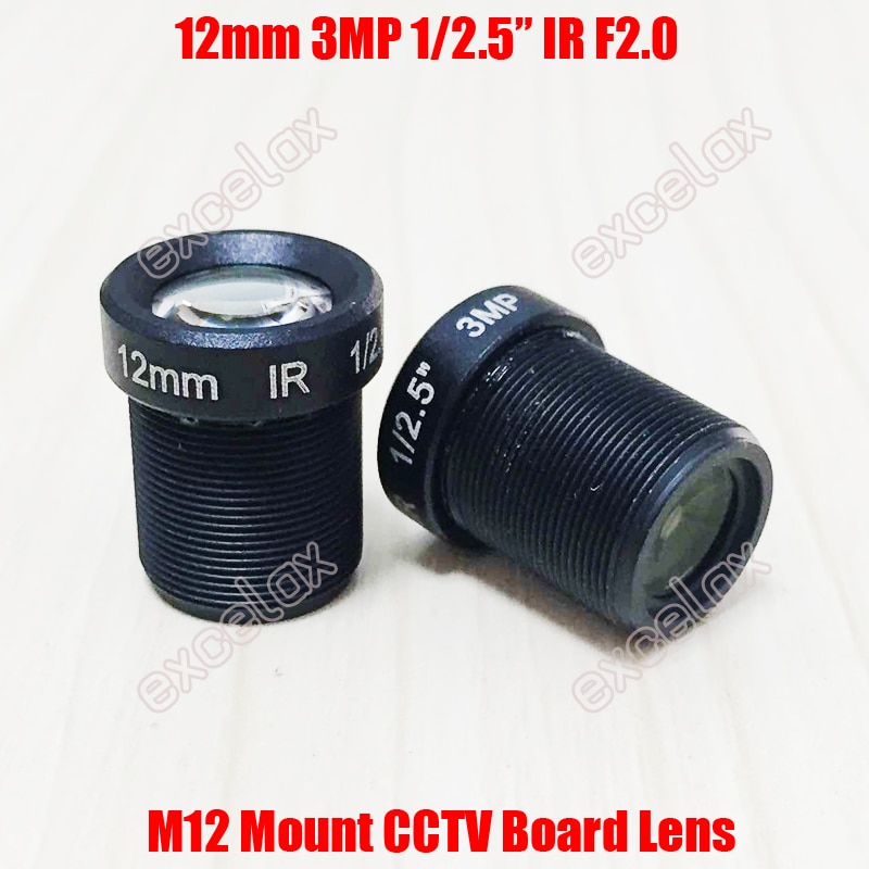 5PCS/Lot 3MP 1/2.5" 12mm F2.0 Fixed IR MTV CCTV Bo... – Grandado