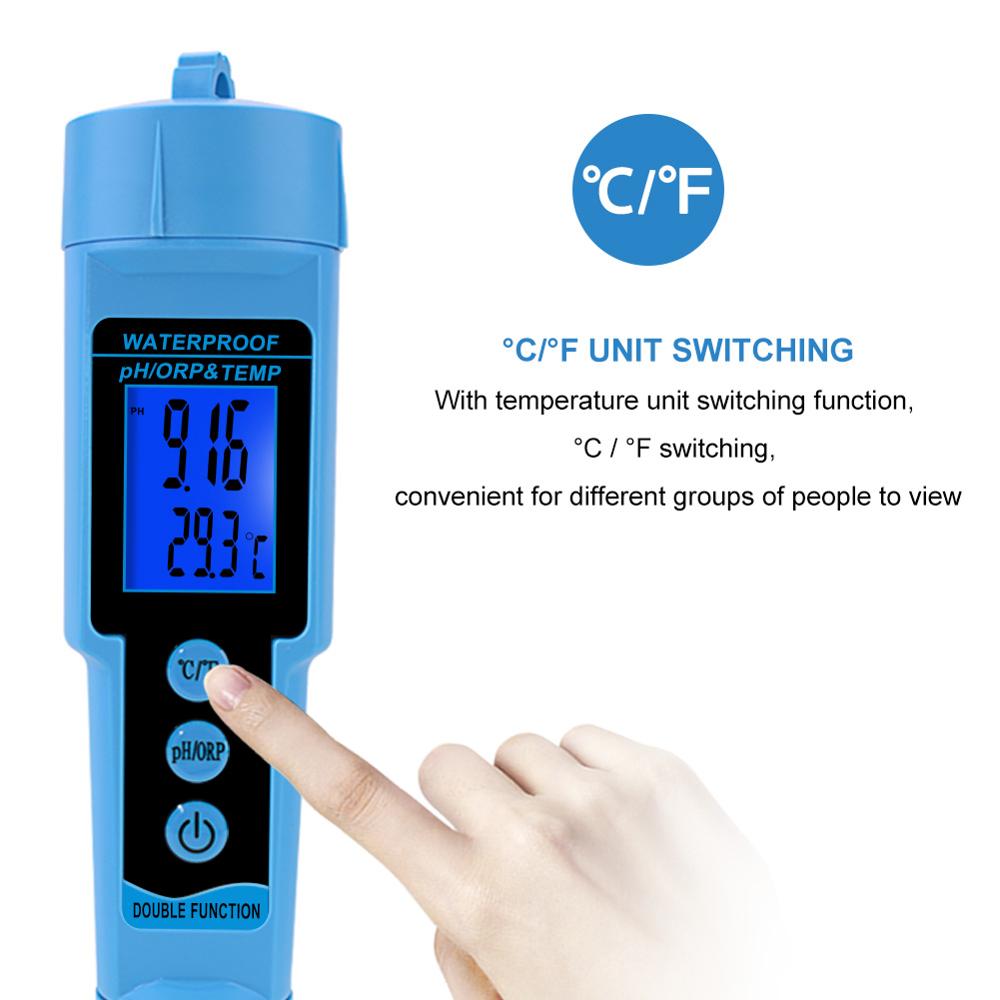 Yieryi pH-689 pH/ORP&TEMP Meter Digital Multi-... – Grandado