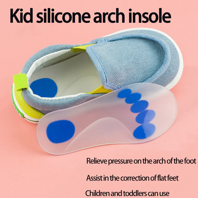 Kid silicone soft arch pads to correct flat feet t... – Vicedeal