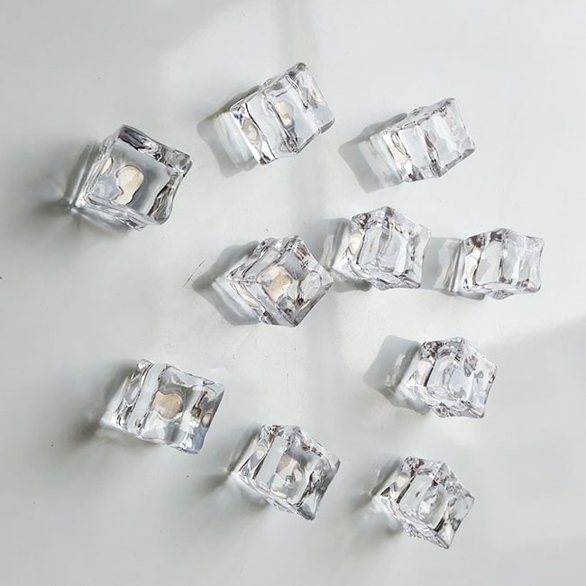 Pure Transparent Ice Cube Fridge Magnets 3D Ice Cu... – Grandado