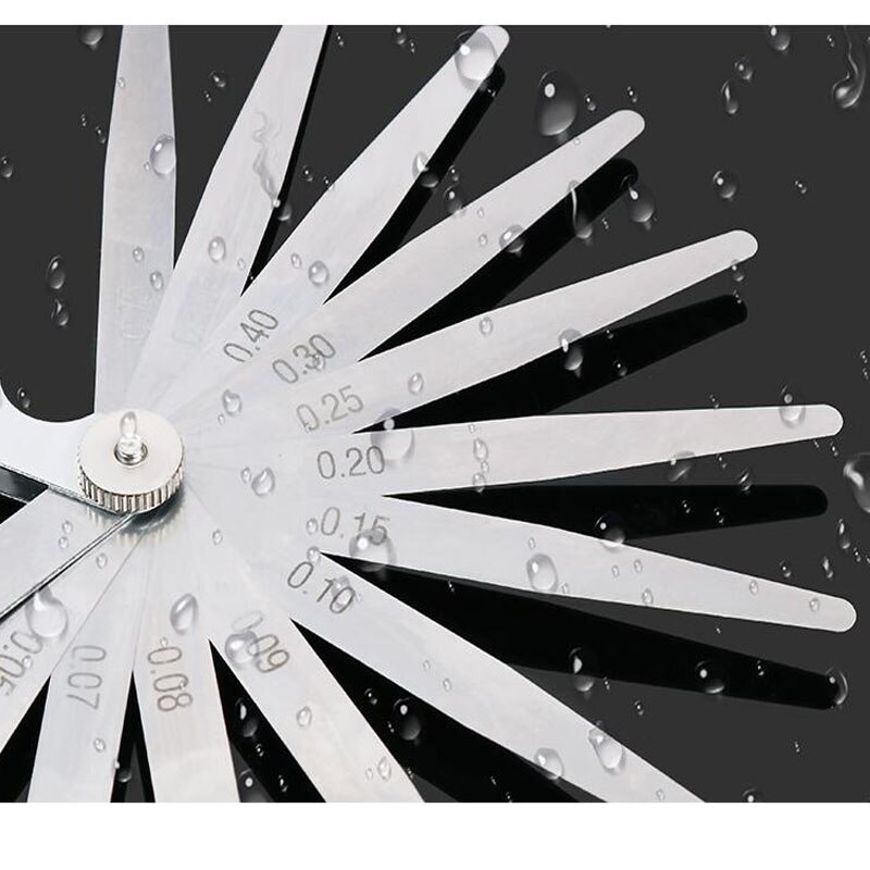 150mm 0.02-1.0mm Thickness Metric Feeler 17 Blade ... – Grandado