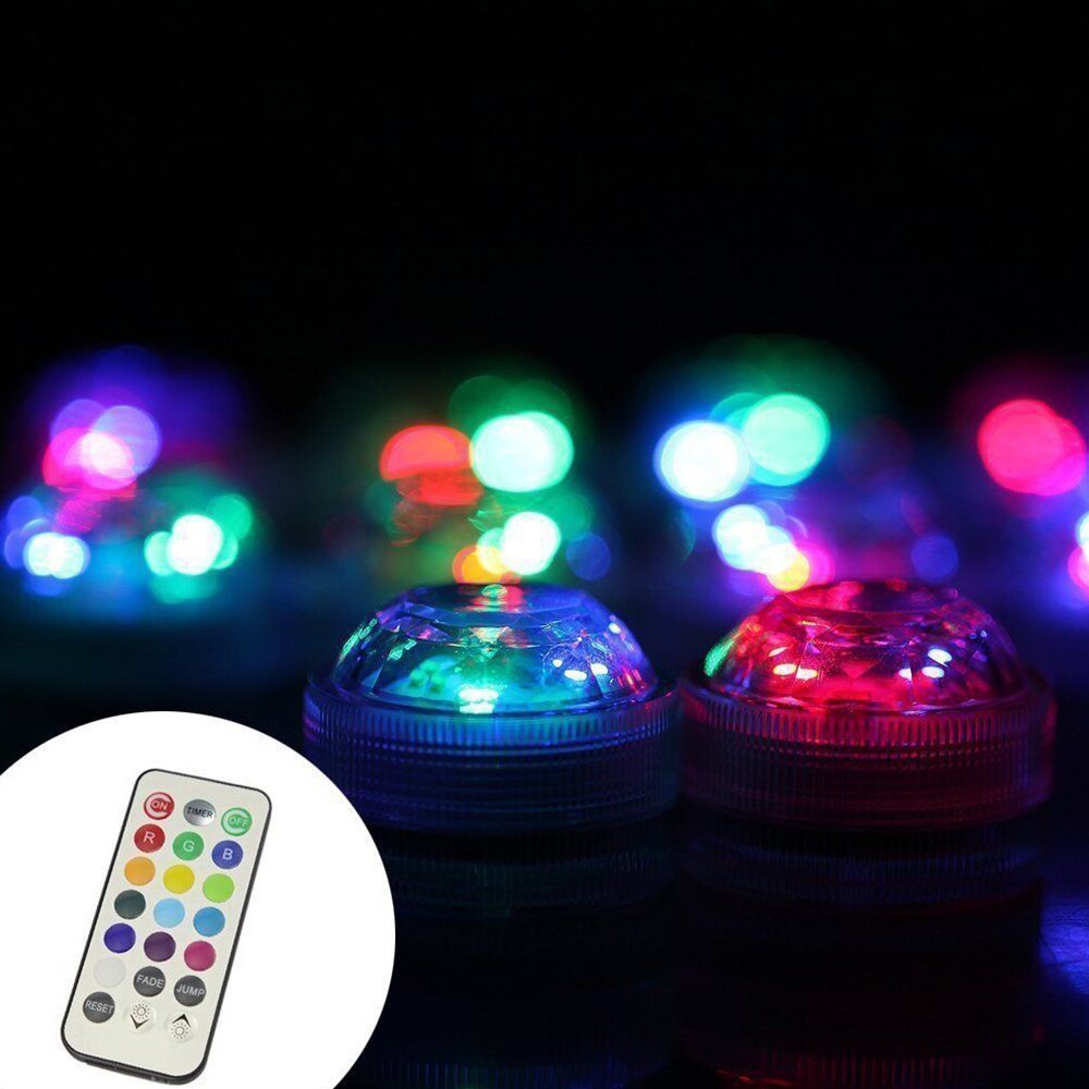 10pcs Battery Submersible LED Lights Waterproof Un... – Grandado