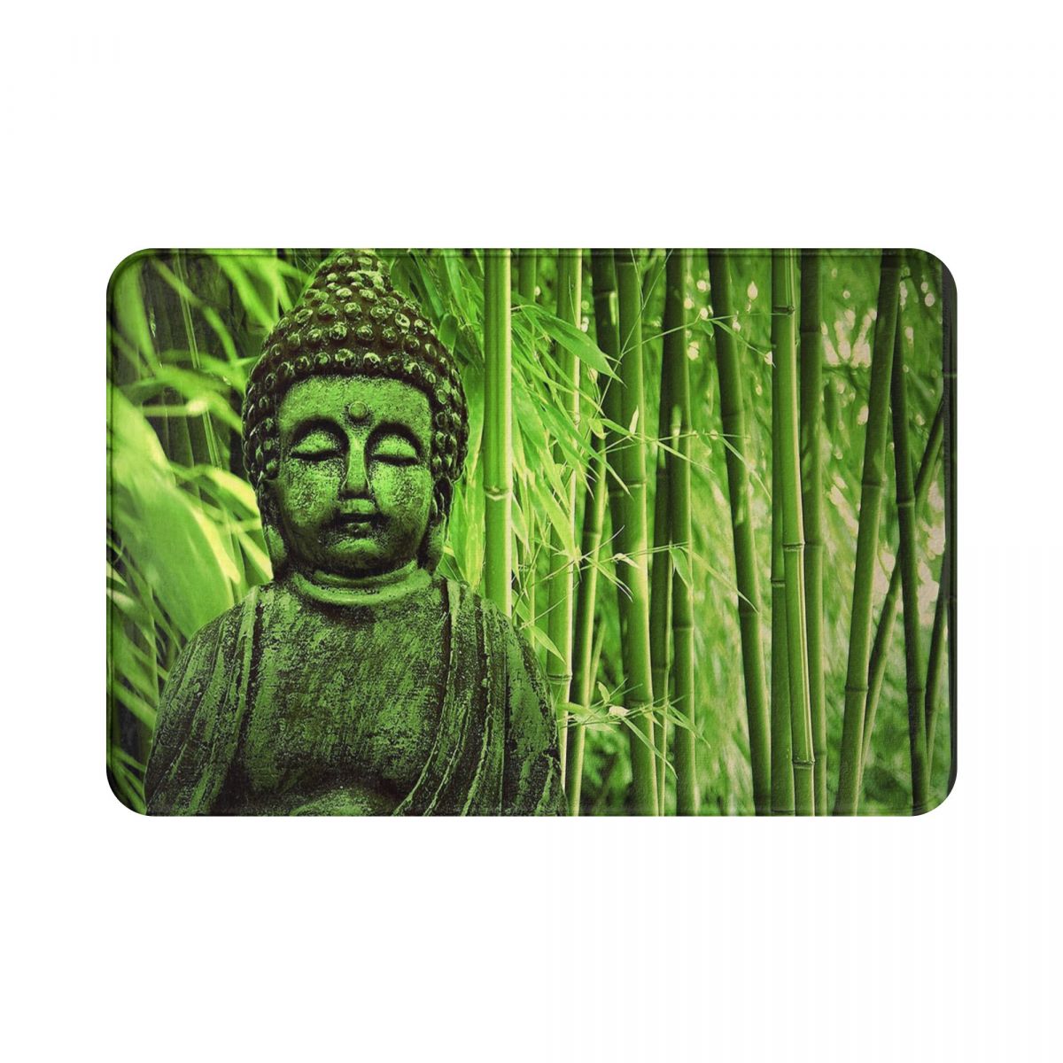 Buddha Bamboo Forest Doormat Bathroom Welcome Poly... – Grandado